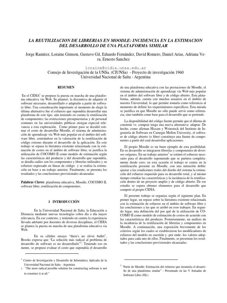 Reutilizacion Librerias de Moodle | PDF | Software | Moodle Reutilizacion Librerias de Moodle | PDF | Software | Moodle