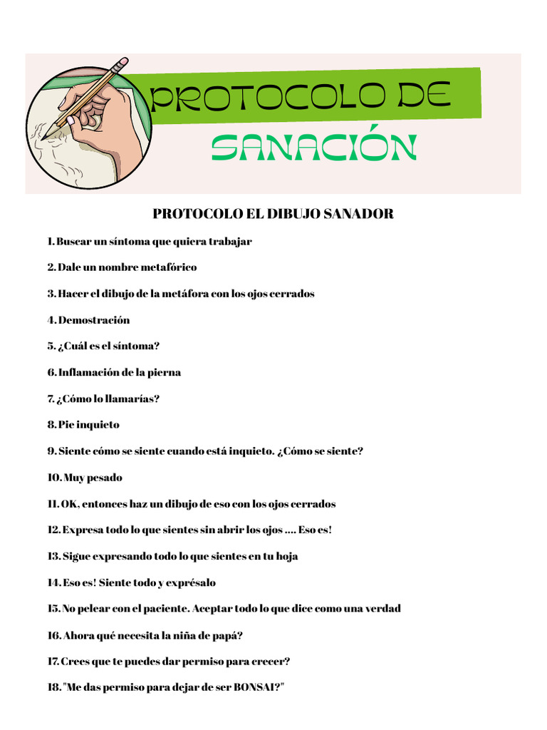 Protocolo de Dibujo Sanador | PDF