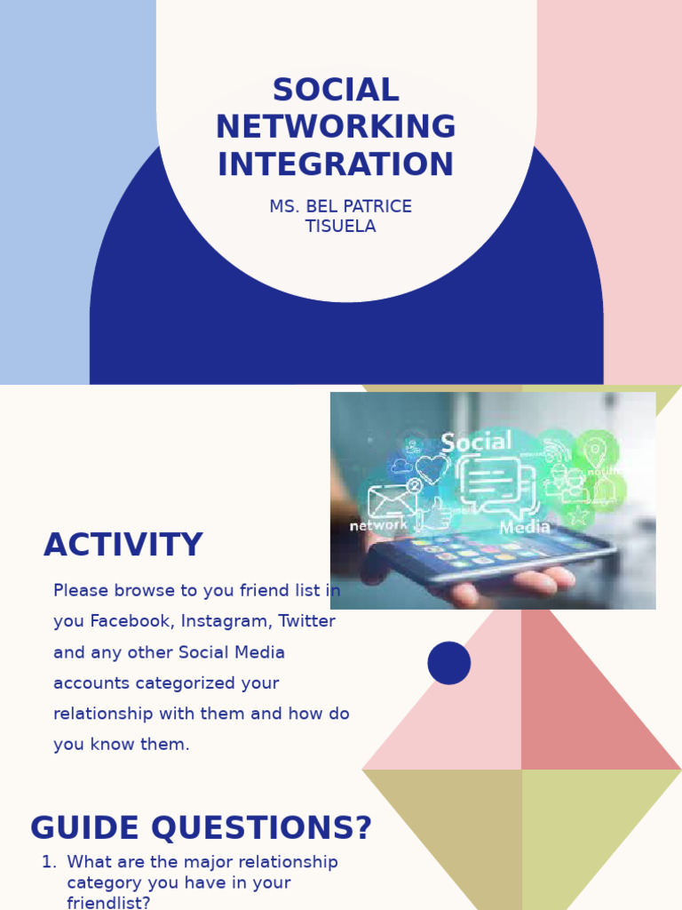 Social Networking Integration INTRO AND LESSON 1 2ND SEM S.Y 22 23 ...
