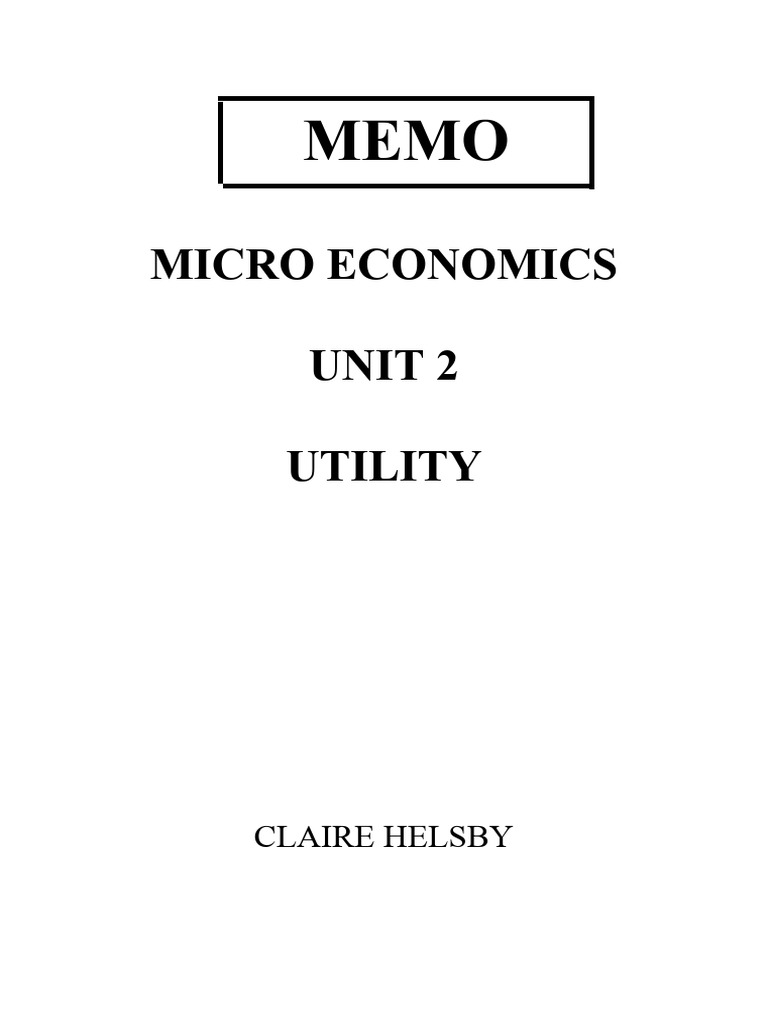 UTILITY APPROACH | PDF | Utility | Marginal Utility