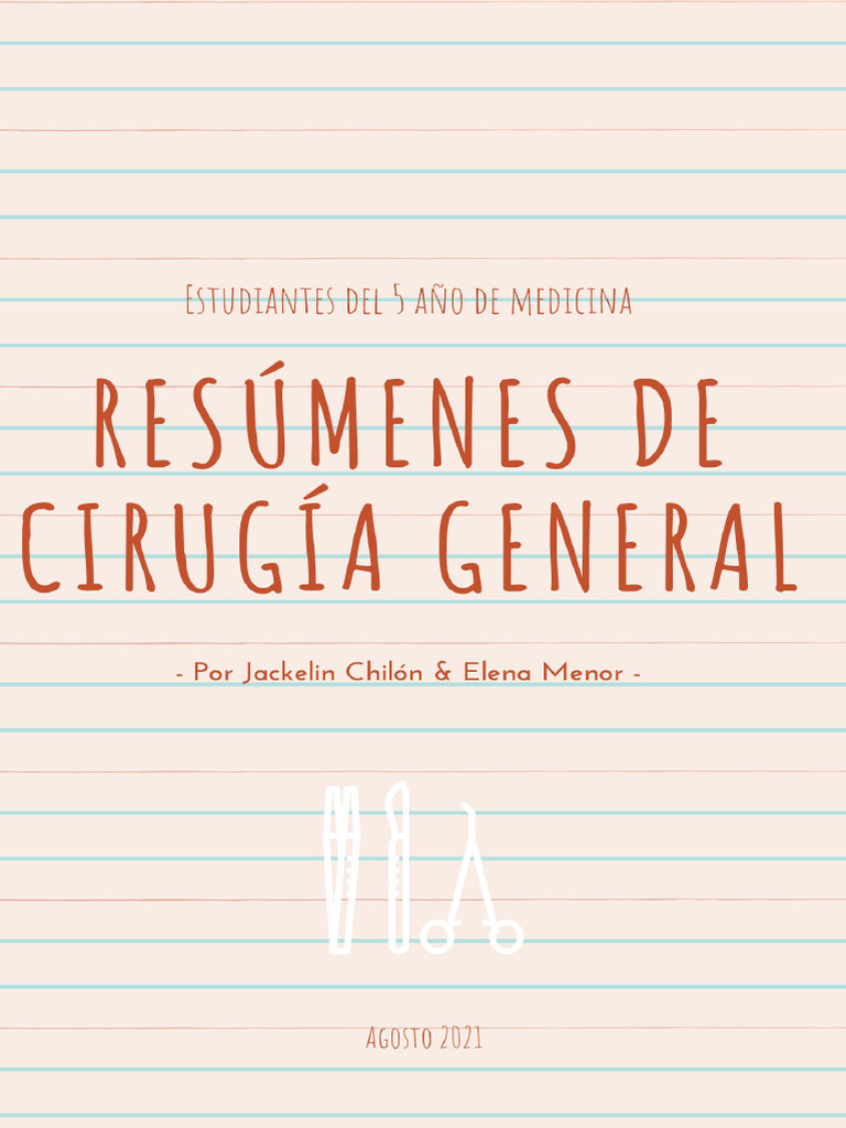 Resumenes Completos de Cx General | PDF | Reanimación cardiopulmonar | Paro cardíaco