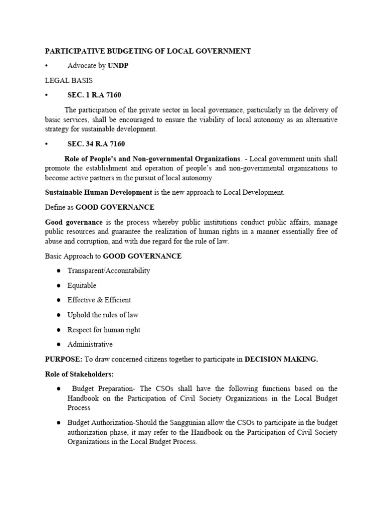 Reviewer (2) Participative Budgeting of Local Government | PDF | Budget ... Reviewer (2) Participative Budgeting of Local Government | PDF | Budget ...