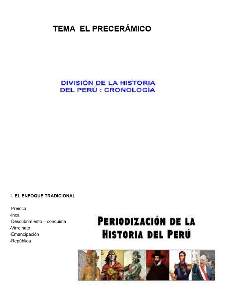 El Preceramico | PDF | Andes | Era precolombina