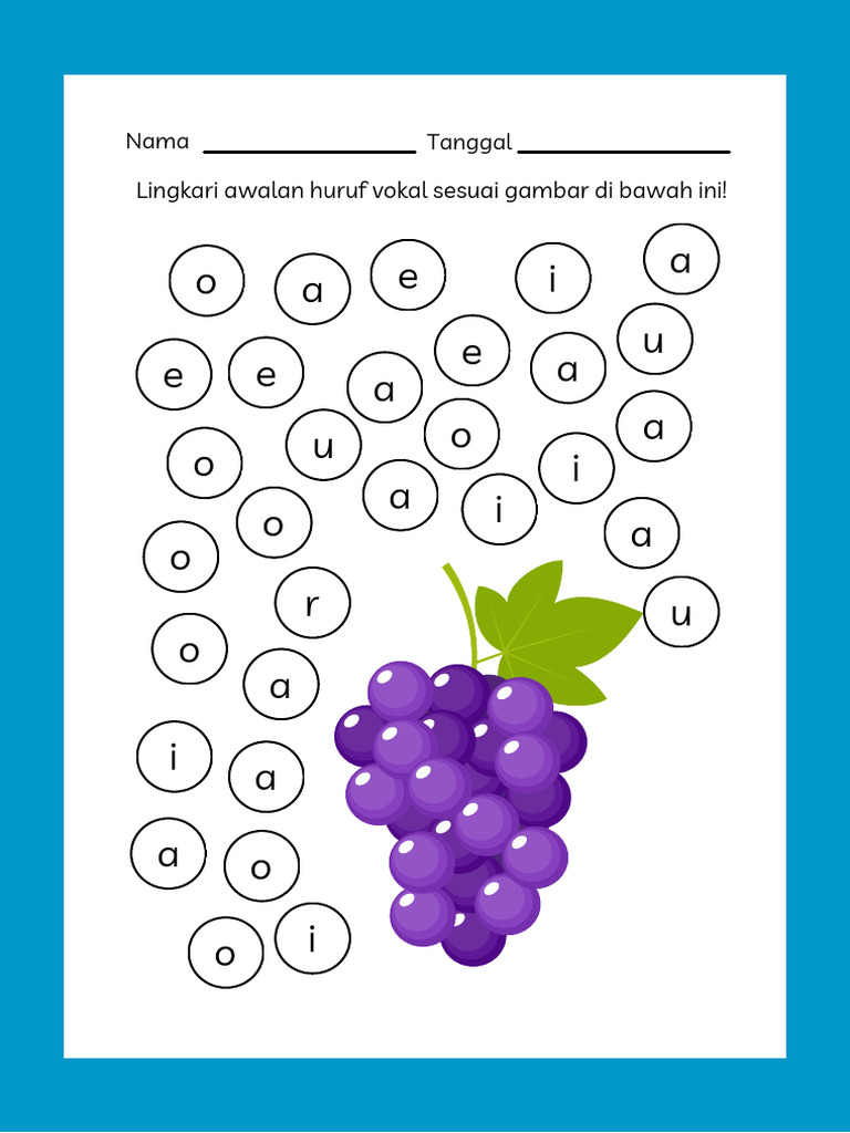 LKPD Huruf Vokal | PDF