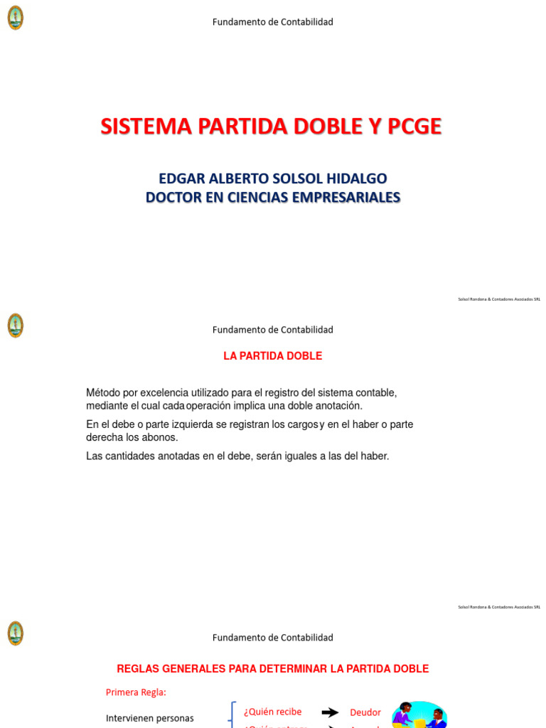 La Partida Doble | PDF | Contabilidad | Pagos