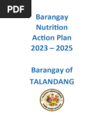 Barangay Nutrition Action Plan Template 2023 2025 A4 Size | PDF ...