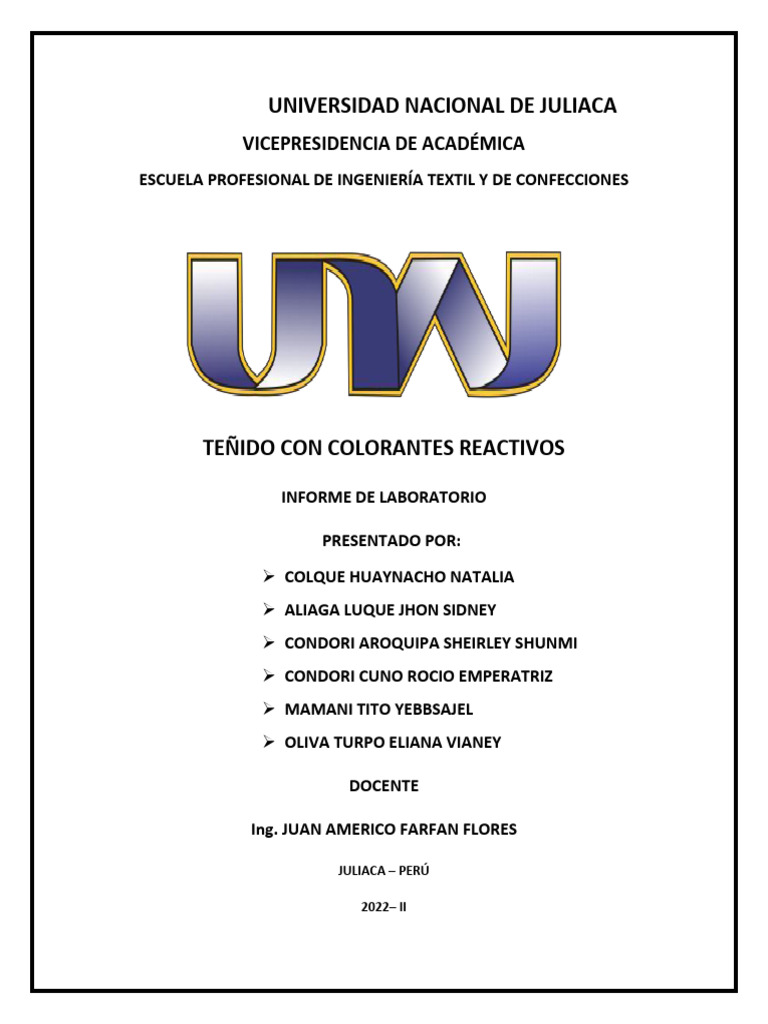 Teñido Textil con Colorantes Reactivos | PDF | Textiles | Moléculas