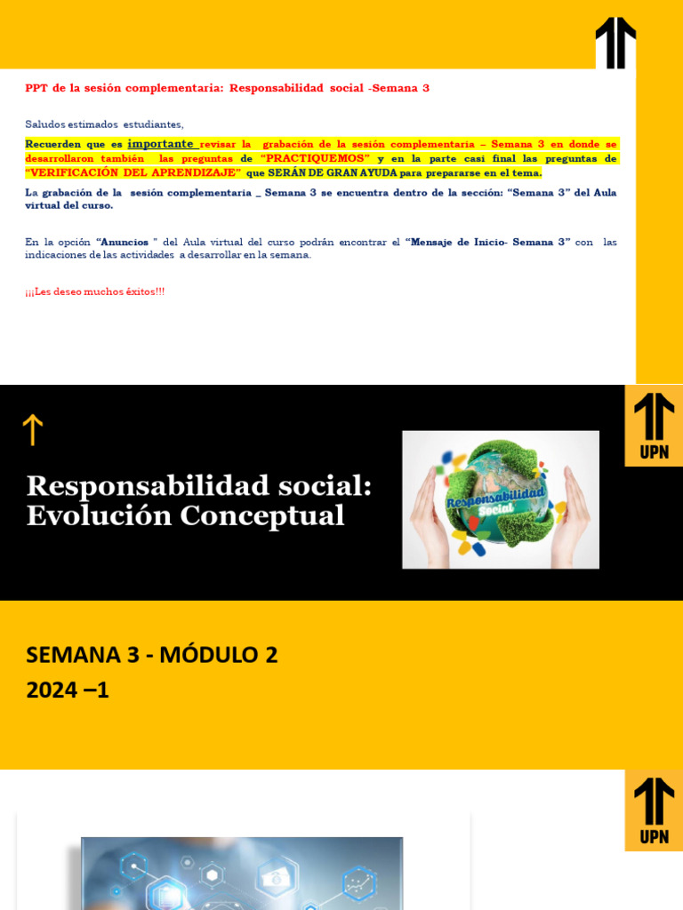 de La SC - Responsabilidad Social - Evolución Conceptual - Semana 3 - MÓD 2 | PDF ...