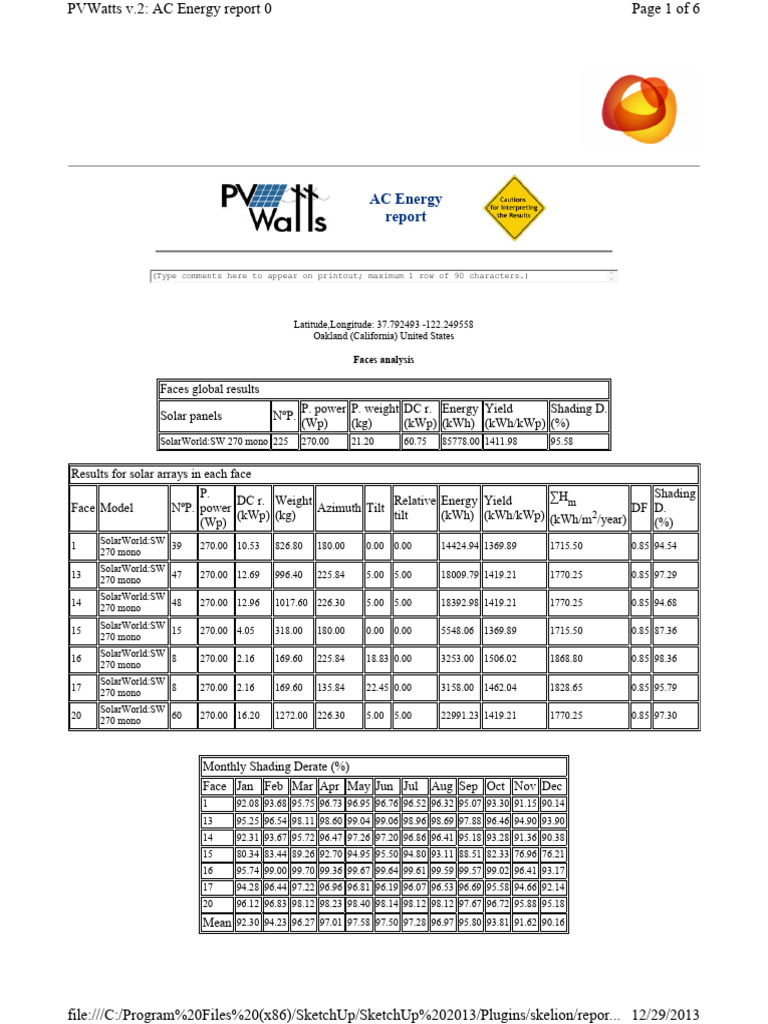 NSM PVWatts | PDF | Photovoltaic System | Renewable Energy