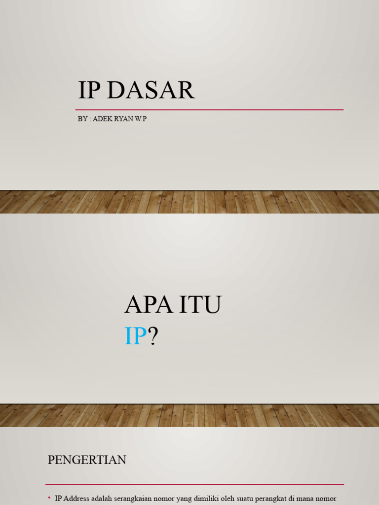 Materi IP Part 1 | PDF | Teknologi & Rekayasa