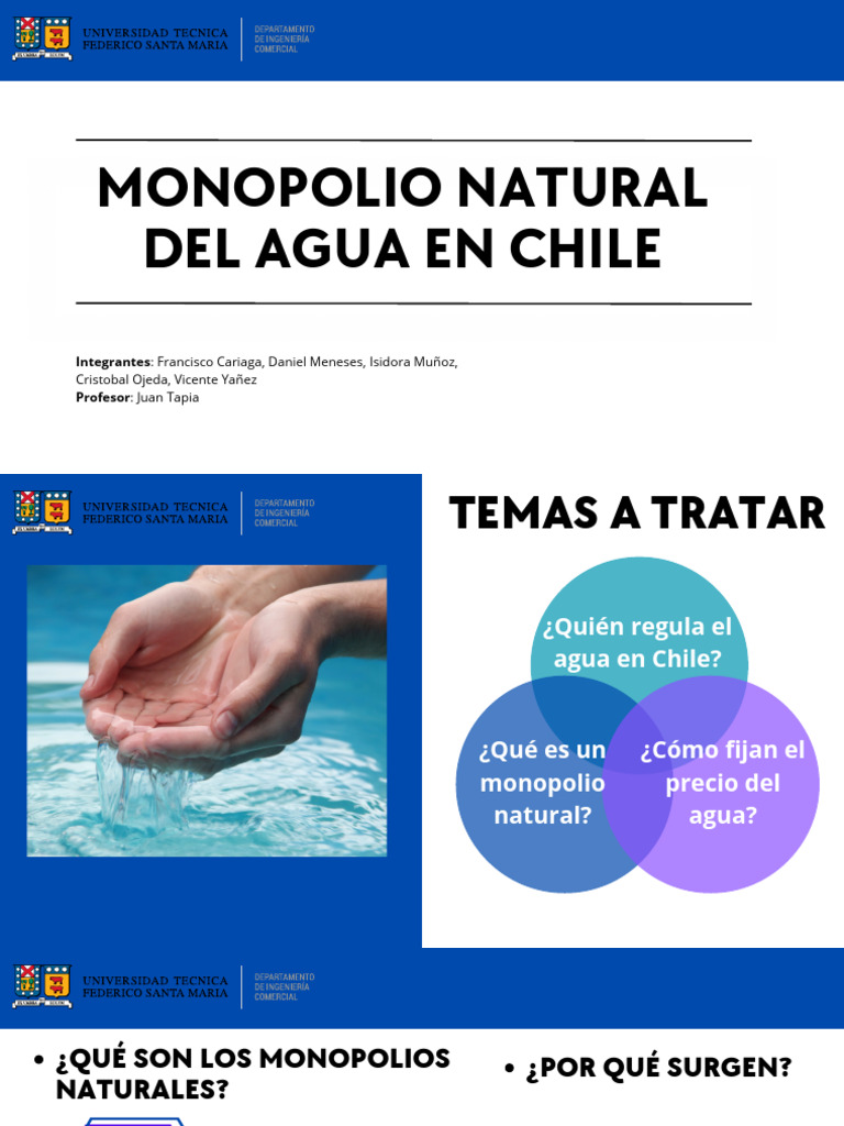 Monopolio Natural del Agua en Chile | PDF | Agua | Monopolio