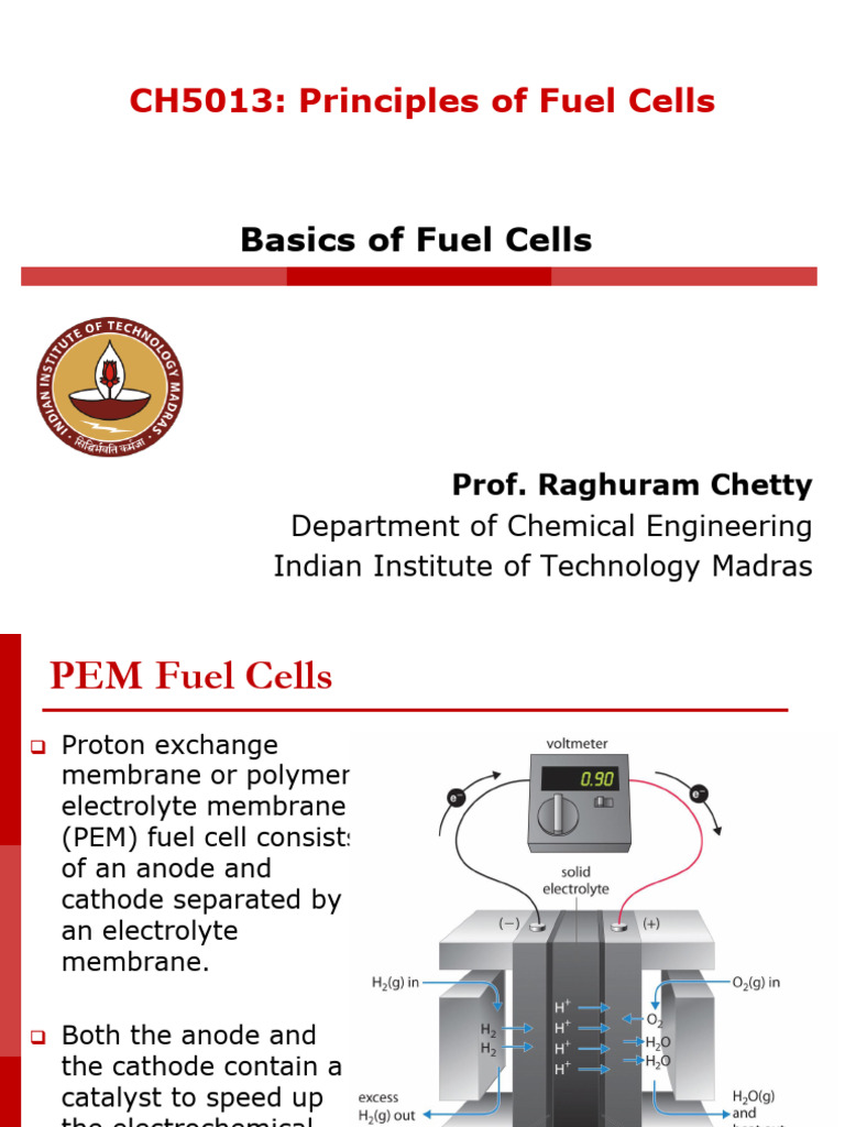 Lecture 5 Basics of Fuel Cells -Part 1 | PDF | Fuel Cell | Catalysis