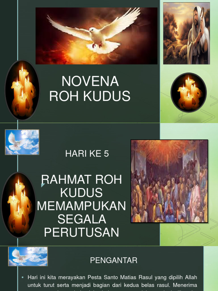 Novena Roh Kudus Hari 5 | PDF | Agama & Spiritualitas