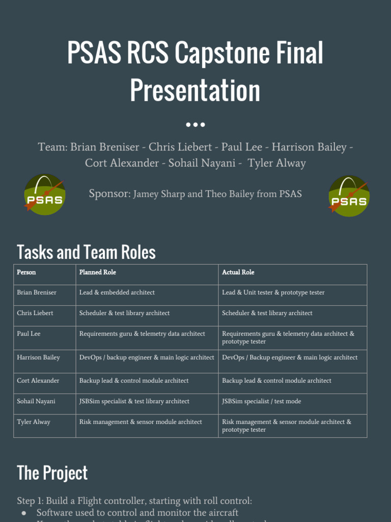 Psas Rcs Capstone Final Presentation 2 | PDF | Software Development | Software