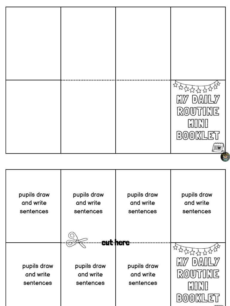 Daily Routine Drawing & Writing Booklet | PDF