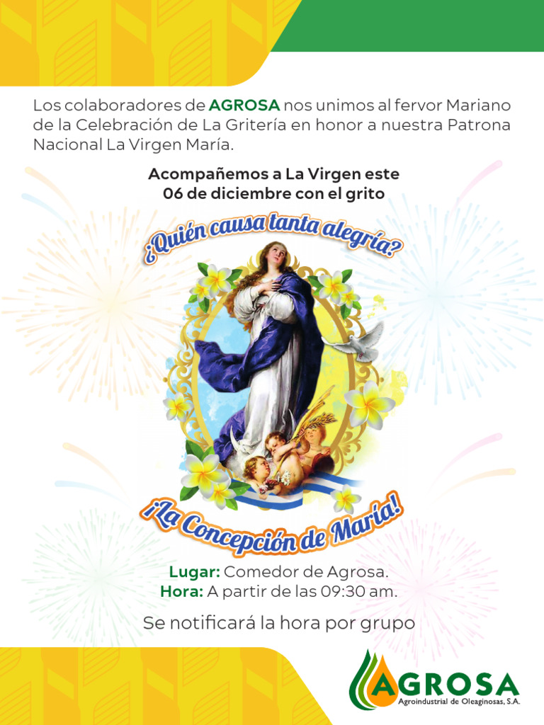 Invitacion Purisima Agrosa | PDF