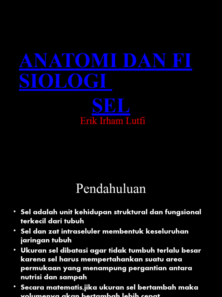 Anatomi dan Fungsi Sel | PDF | Griya & Taman | Sains & Matematika