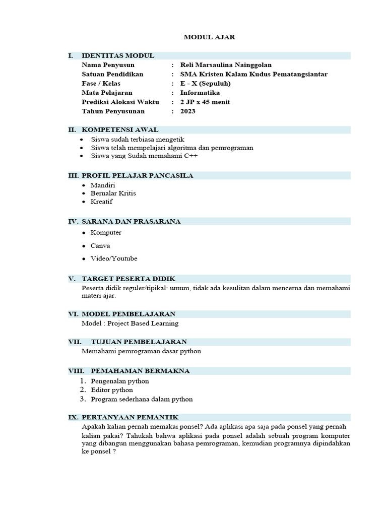 Modul Binus Python TP 1 | PDF | Komputer Modul Binus Python TP 1 | PDF | Komputer