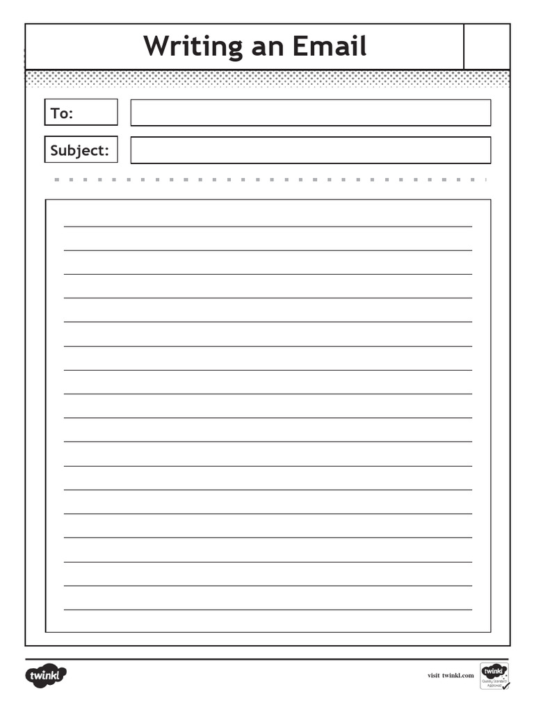 Writing A Formal Email - Template | PDF