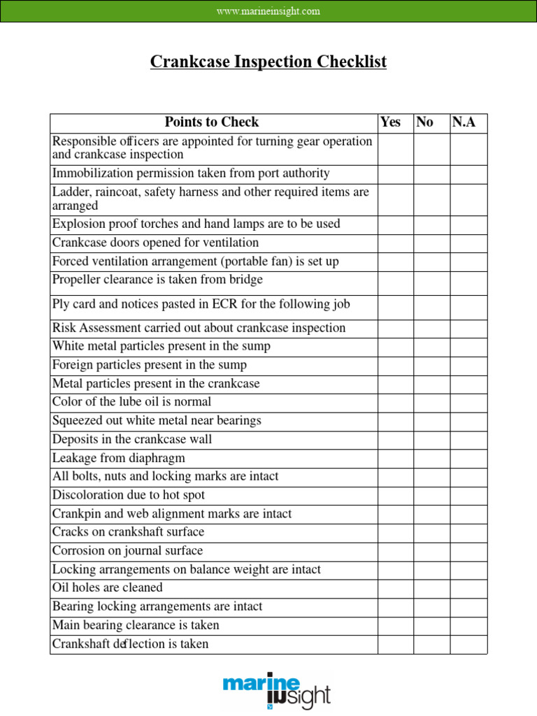 Crankcase Inspection | PDF