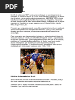 Regras Básicas do Handebol | PDF | Esportes coletivos | Jogos com bola