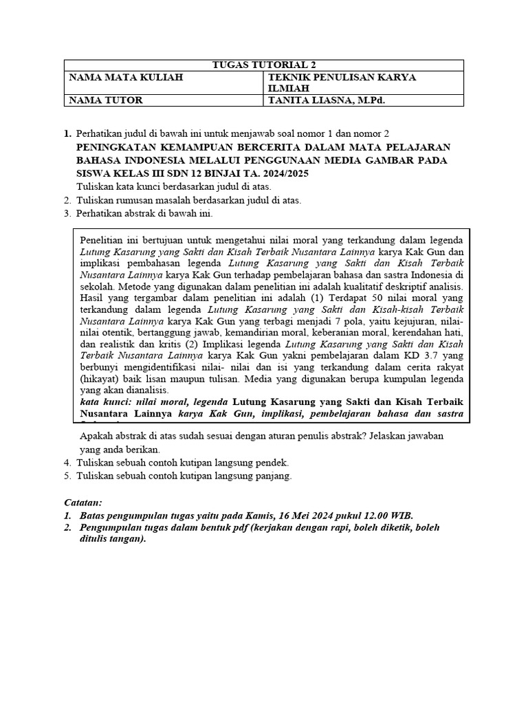 Tugas Tutorial 2 Oke | PDF