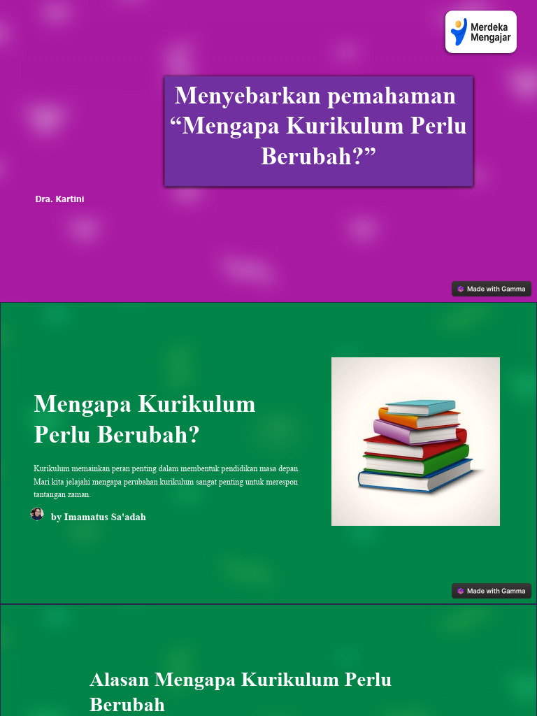 Pentingnya Perubahan Kurikulum Pendidikan | PDF