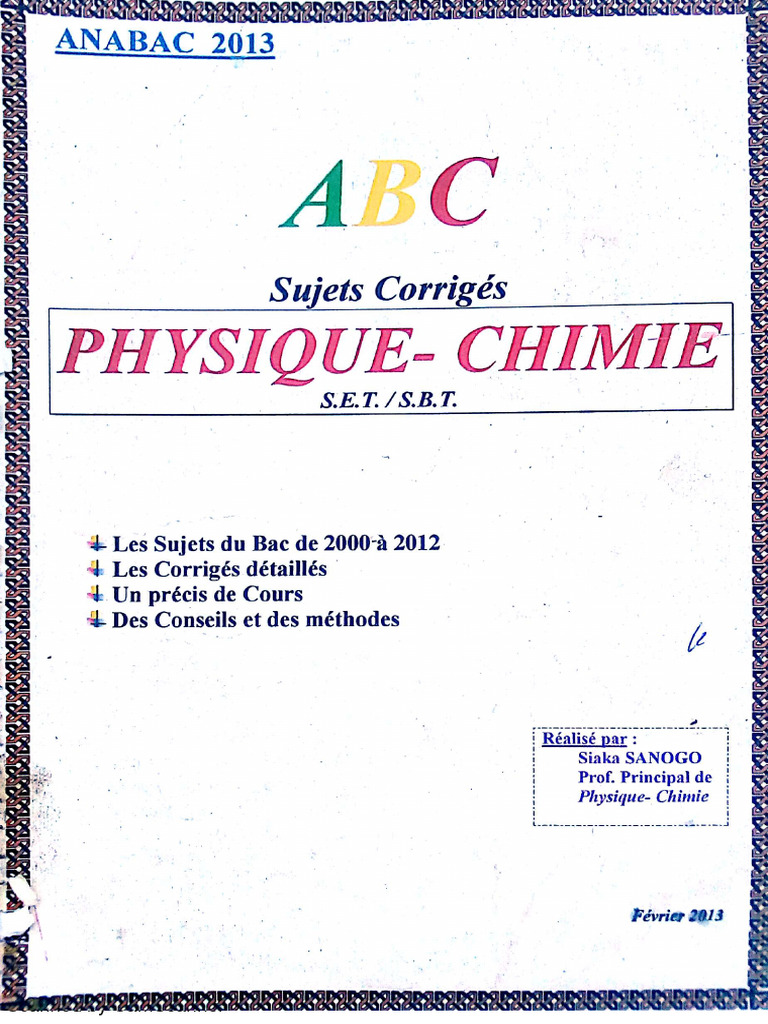 Bac Physique Chimie (2000 | PDF