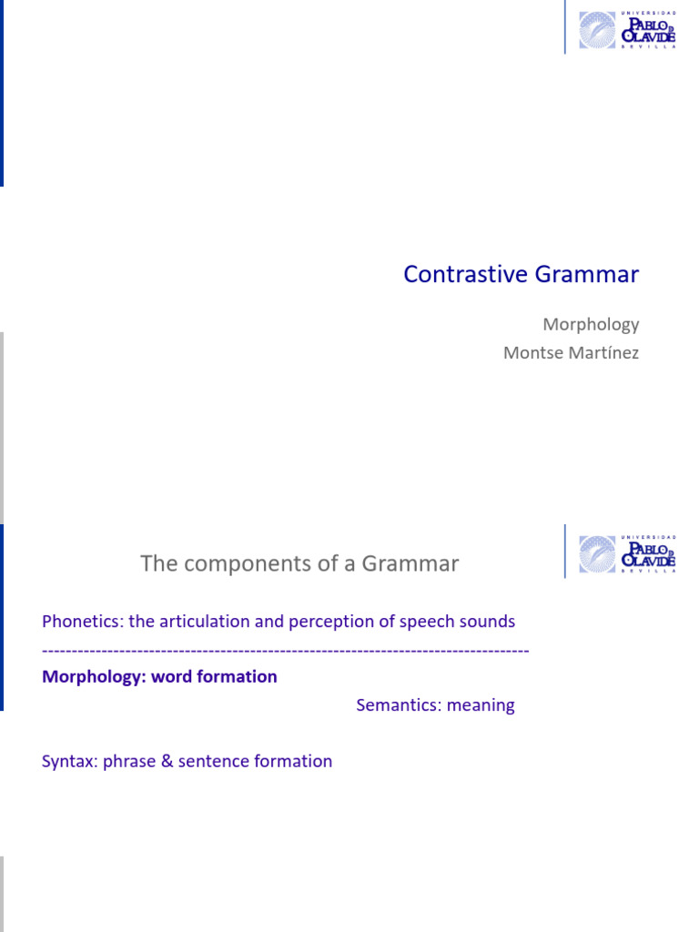 GC23 EB Morphology | PDF | Morphology (Linguistics) | Grammatical Number