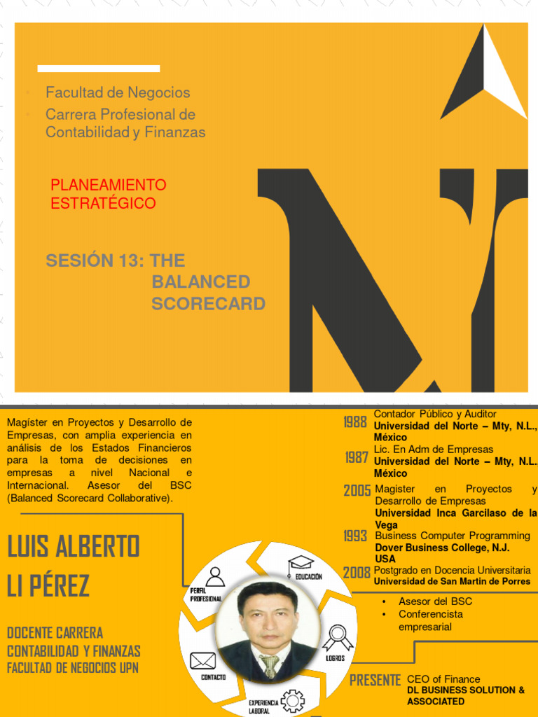 S 13 THE BSC Li | PDF | Business | Negocios económicos