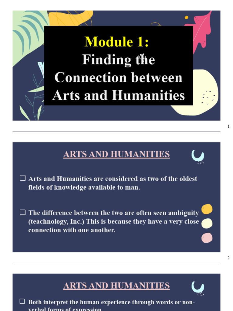 Arts & Humanities: Connection & Importance | PDF | Aesthetics | Beauty