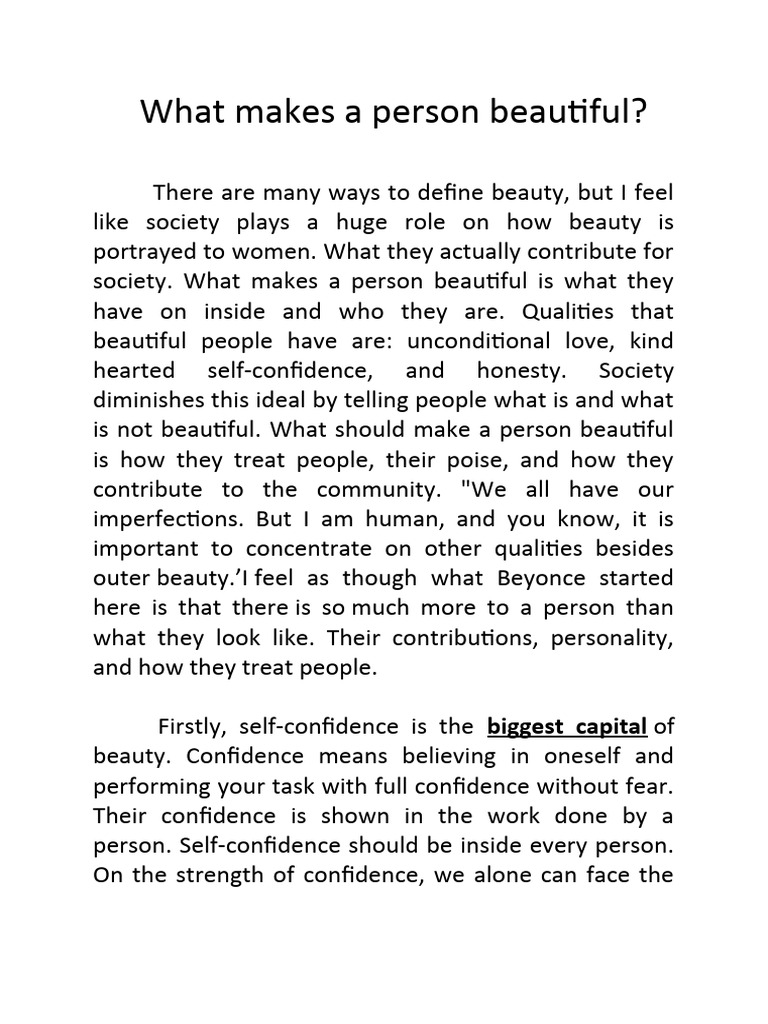 True Beauty: Inner Qualities Explained | PDF | Beauty | Love