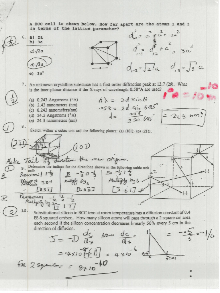 Sample of Exam Questions | PDF