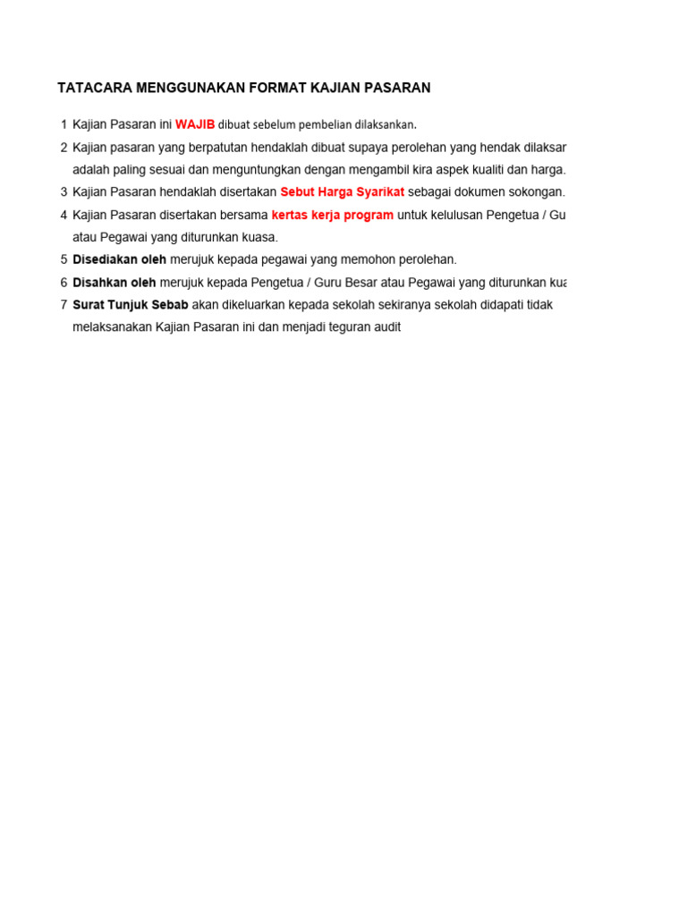 Kajian Pasaran | PDF