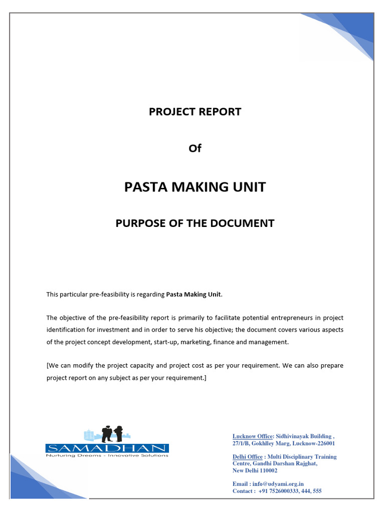 Pasta | PDF | Pasta | Working Capital