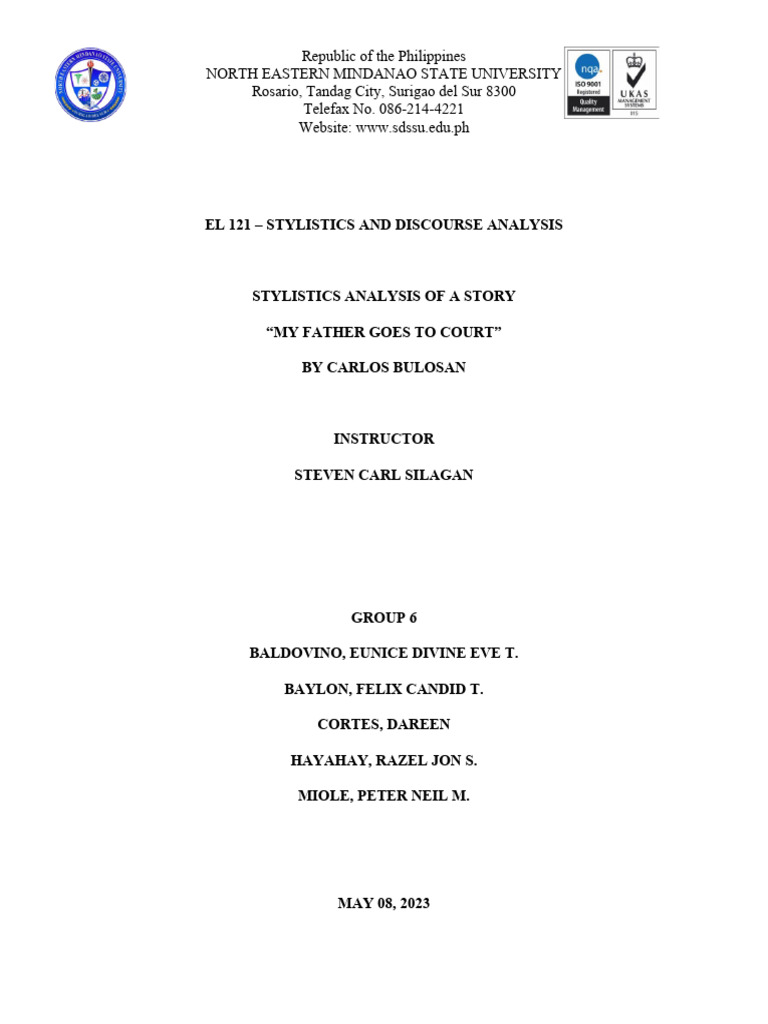 Stylistics Analysis Final | PDF | Linguistics | Poetry