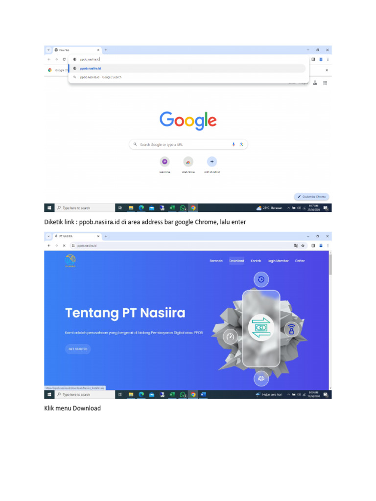 Panduan Instalasi Aplikasi Nasiira PPOB | PDF
