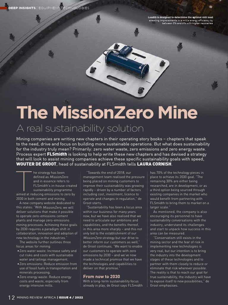 FLSMIDTH MissionZero 1663168491 | PDF | Sustainability | Mining