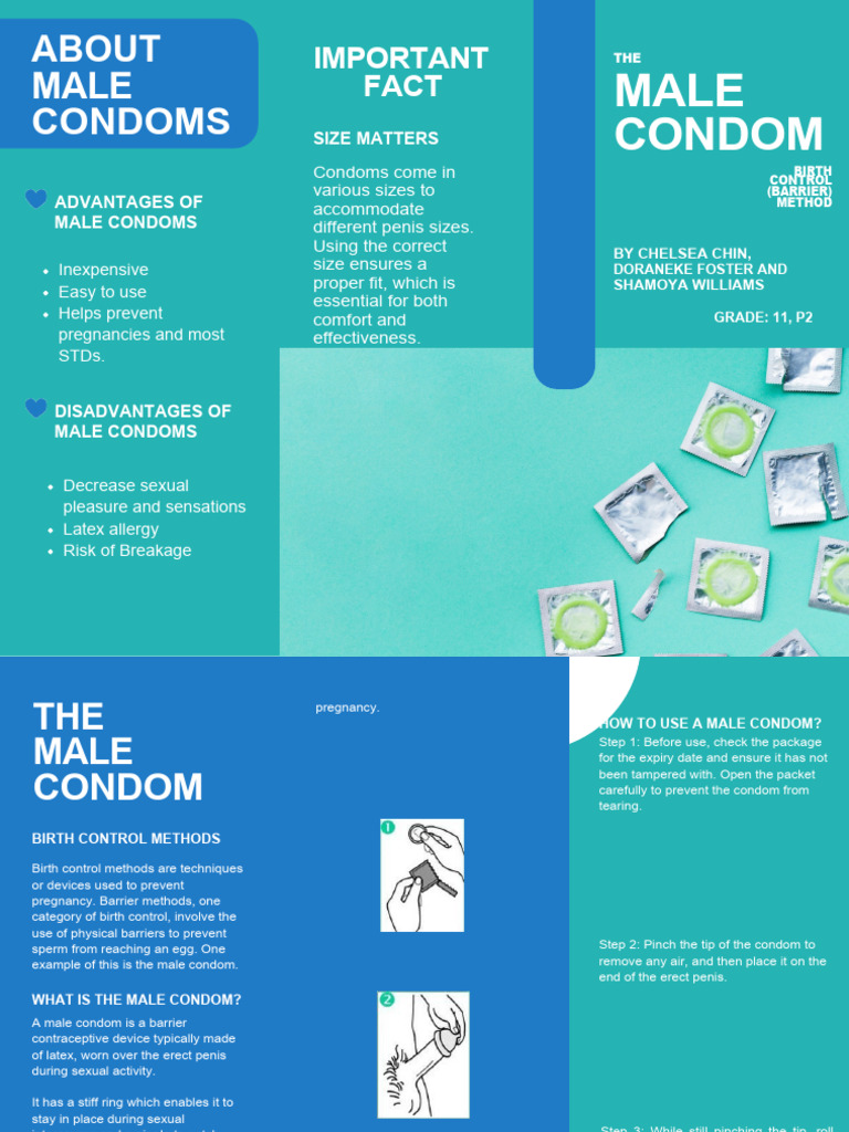 The Male Condom Brochure - HSB PROJECT | PDF | Condom | Birth Control