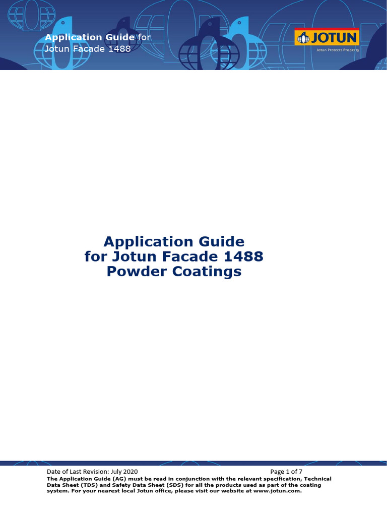Jotun Facade 1488 Coating Guide | PDF | Coating | Paint