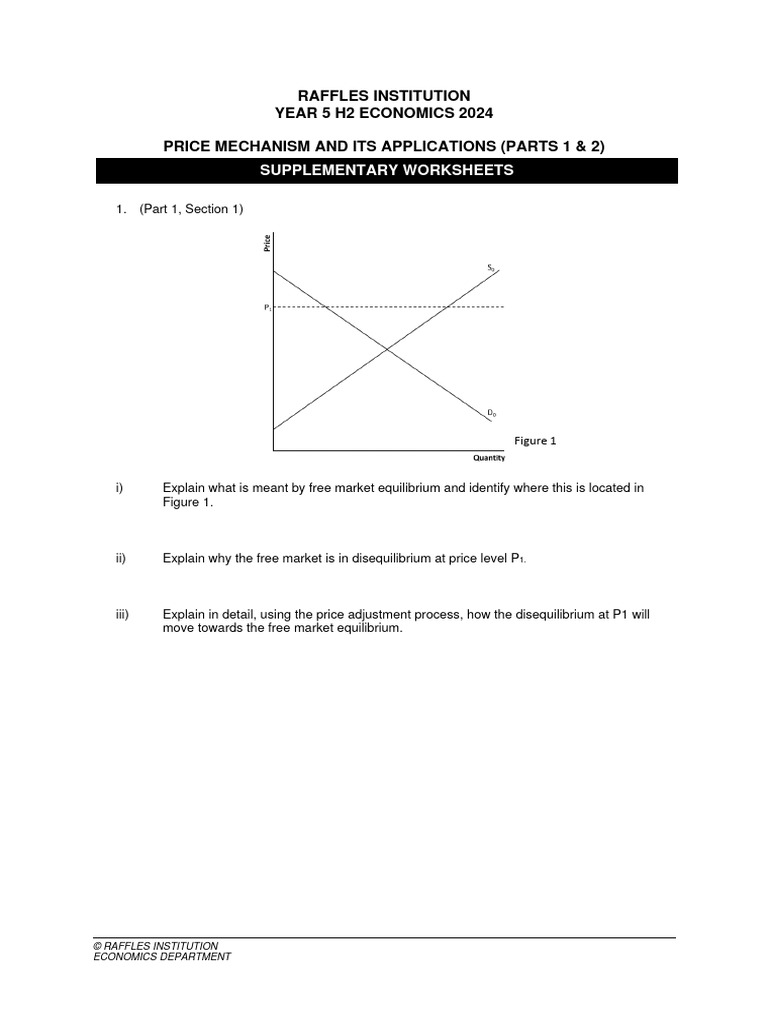 Price Mechanism in Economics Explained | PDF | Economic Equilibrium ...