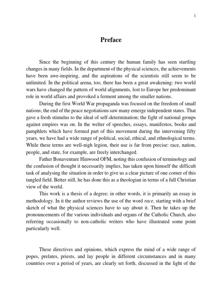 Race, Reflections of A Theologian by Bonaventure Hinwood | PDF | Race ...