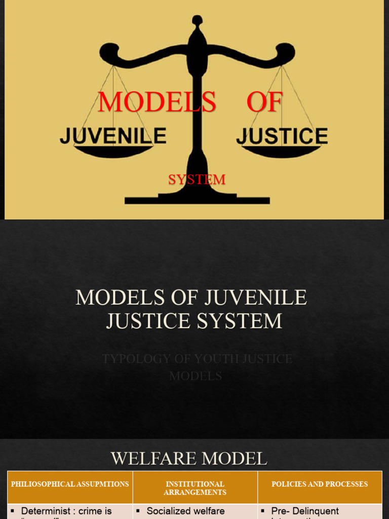 Models of Juvenile Justice Systems | PDF | Restorative Justice | Crimes