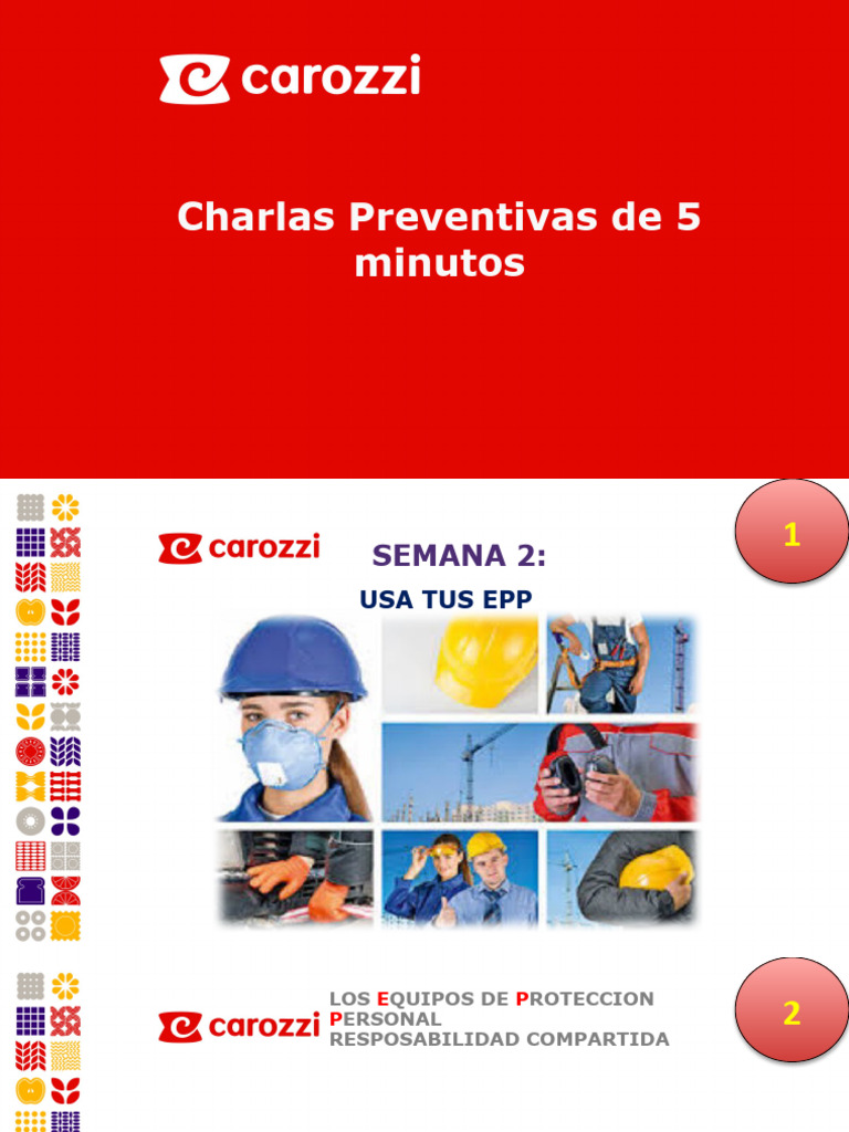 Charla Preventiva Semana 2 Usa Tus EPP | PDF