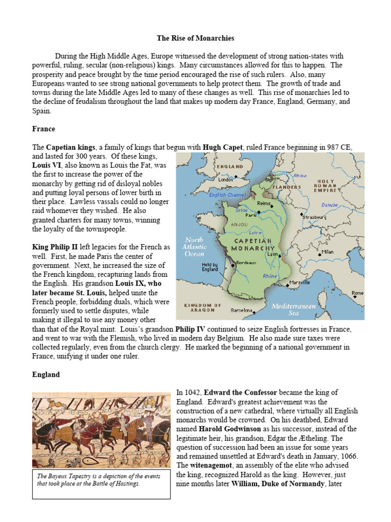 The Rise of Monarchies Reading | PDF | Holy Roman Empire | Holy Roman ...