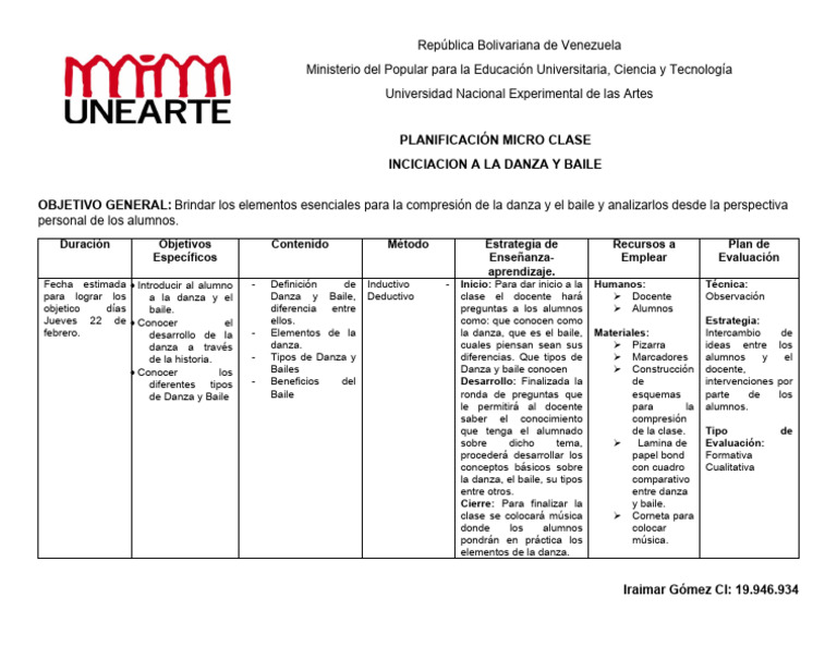 Micro Clases | PDF | Bailes | Maestros