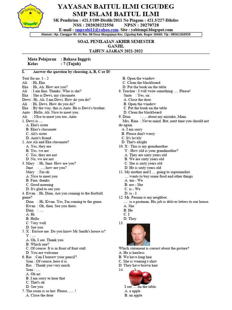 Bahasa Inggris Pke Kop | PDF