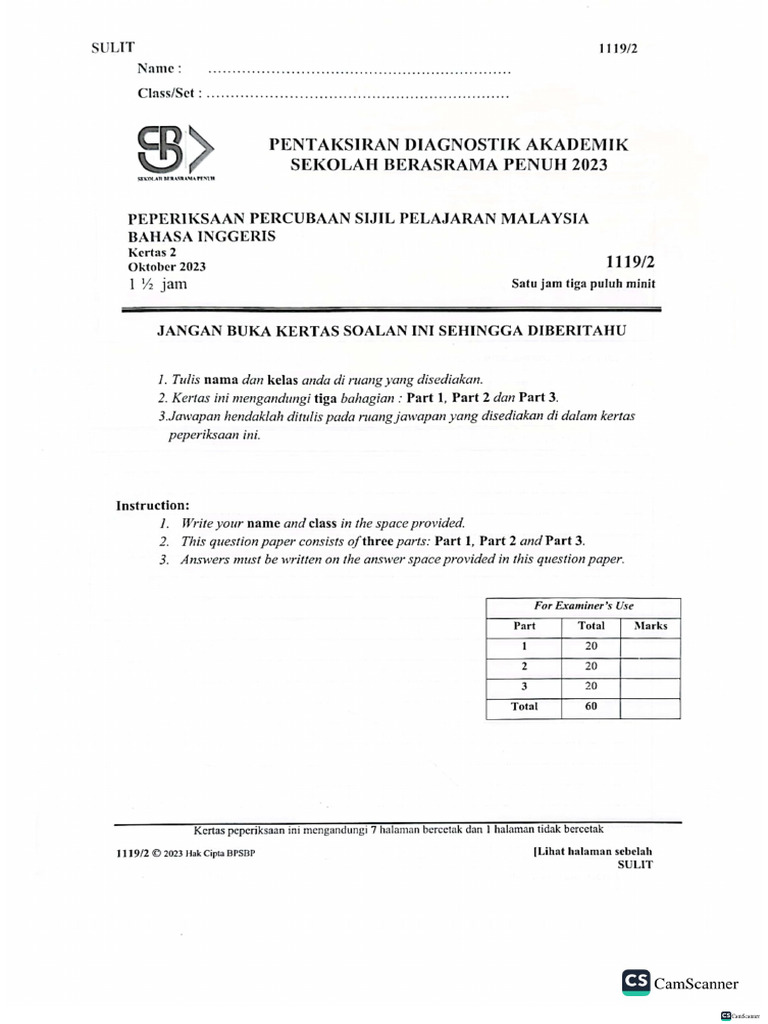 BI K2 SBP 2023 | PDF