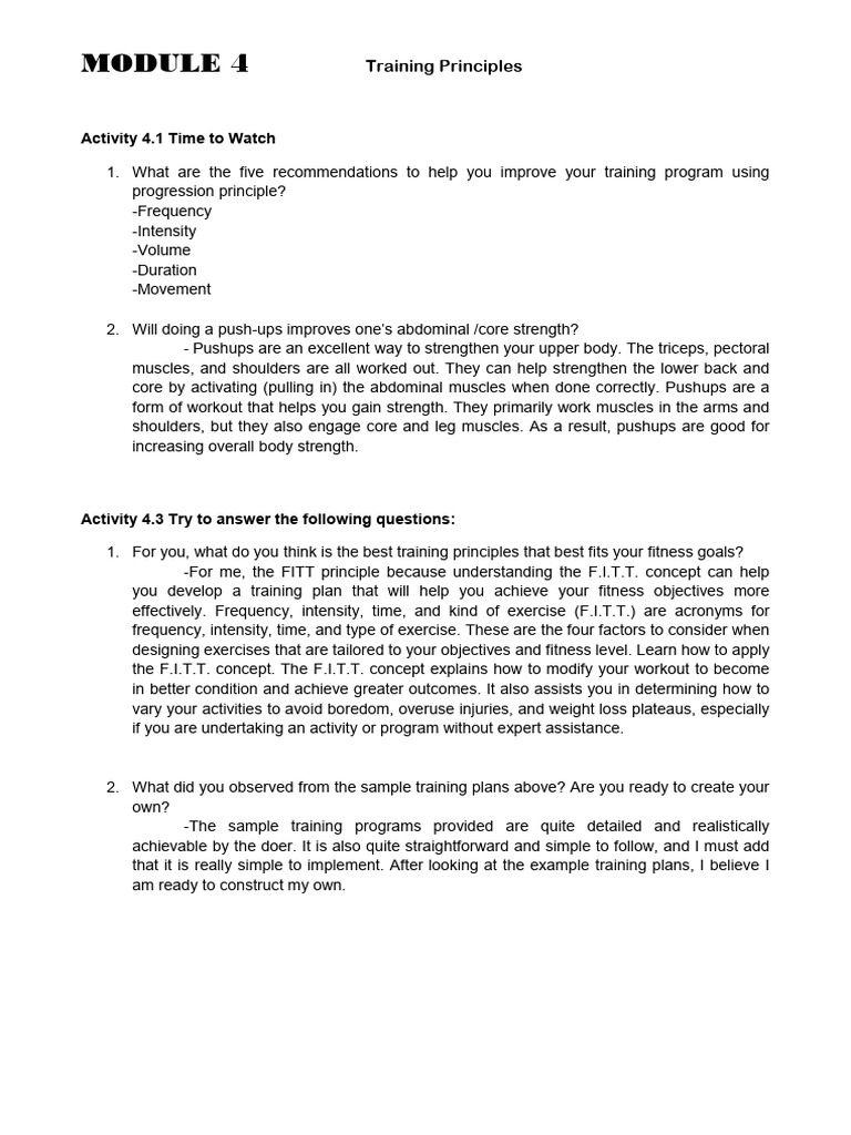 PATHFIT Module 4 | PDF