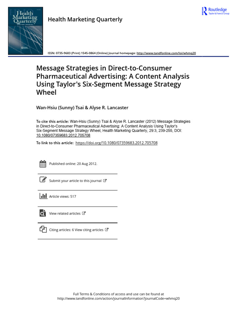 Tsai 2012 | PDF | Advertising | Television Advertisement